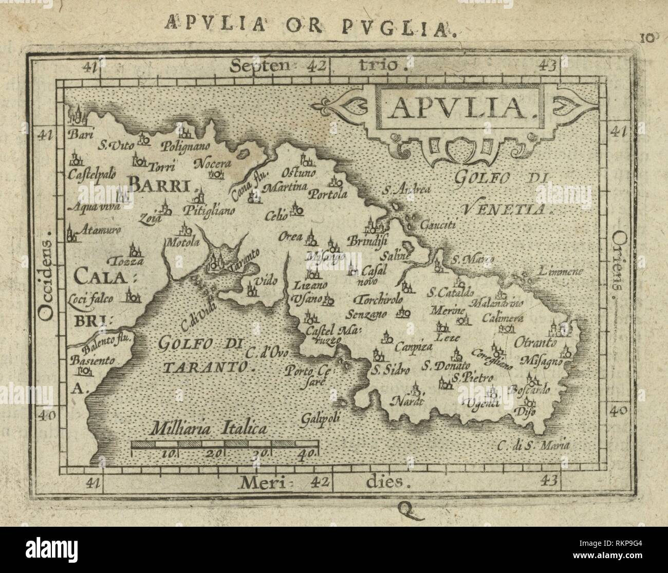 Puglia map hi-res stock photography and images - Alamy