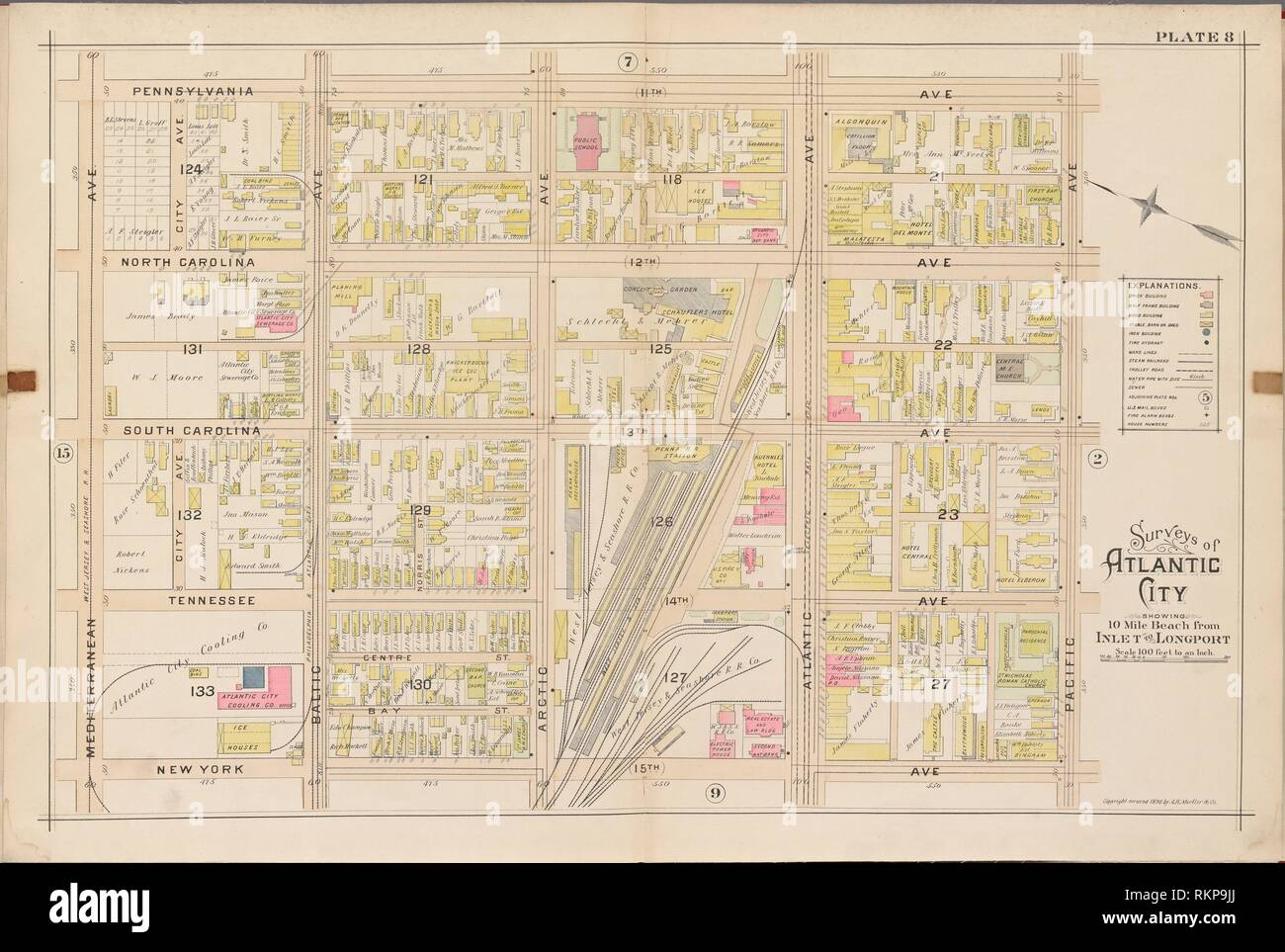 Map of ventnor city hi-res stock photography and images - Alamy