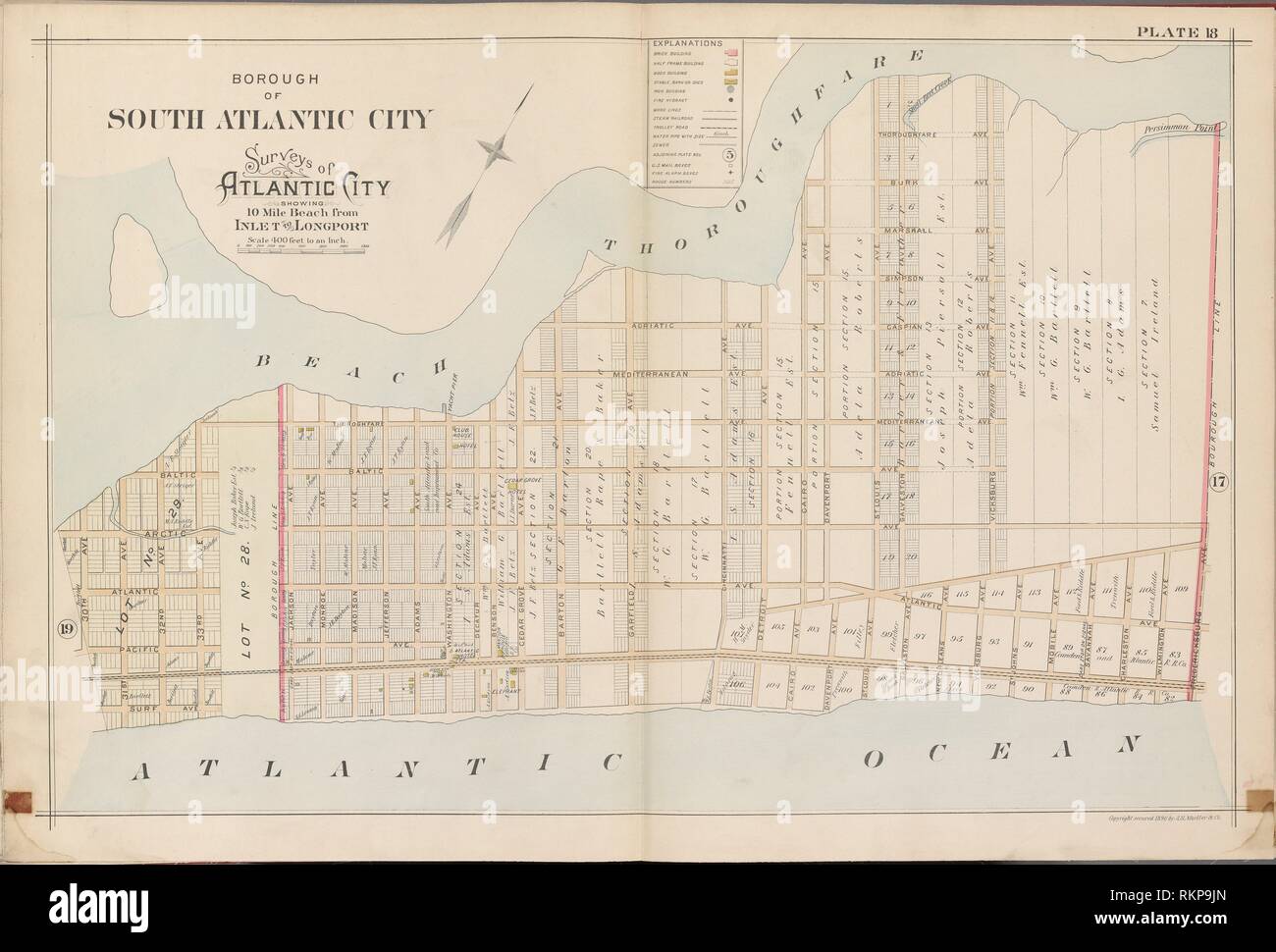Map of ventnor city hi-res stock photography and images - Alamy