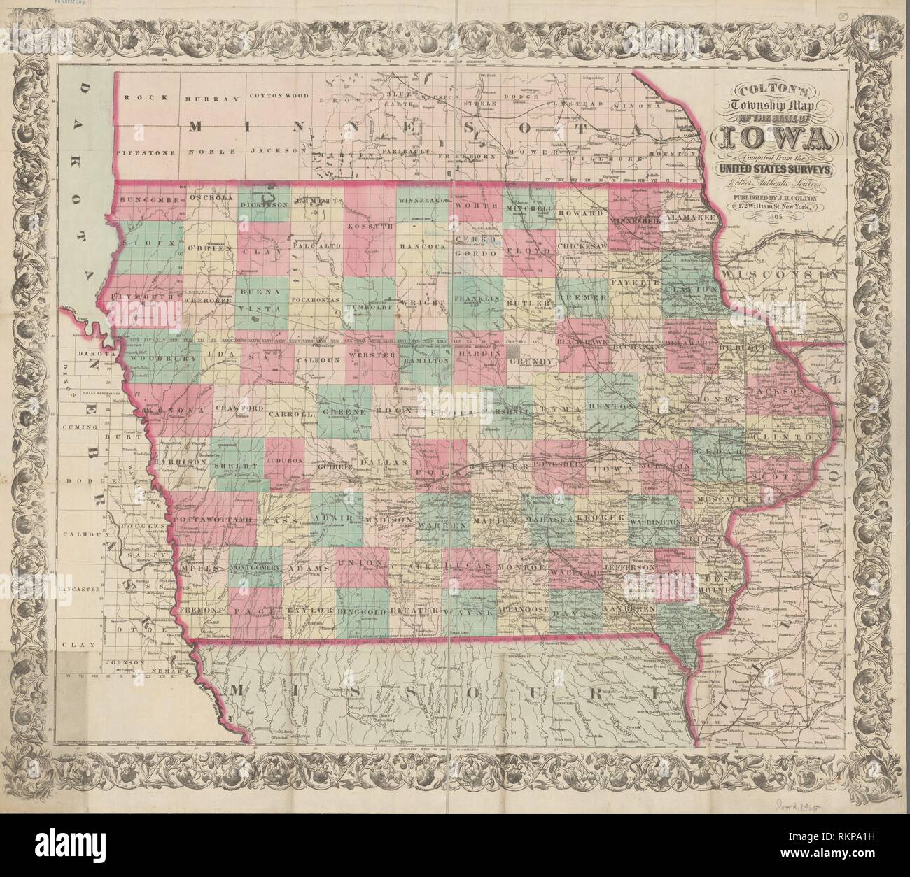 Township map hi-res stock photography and images - Alamy