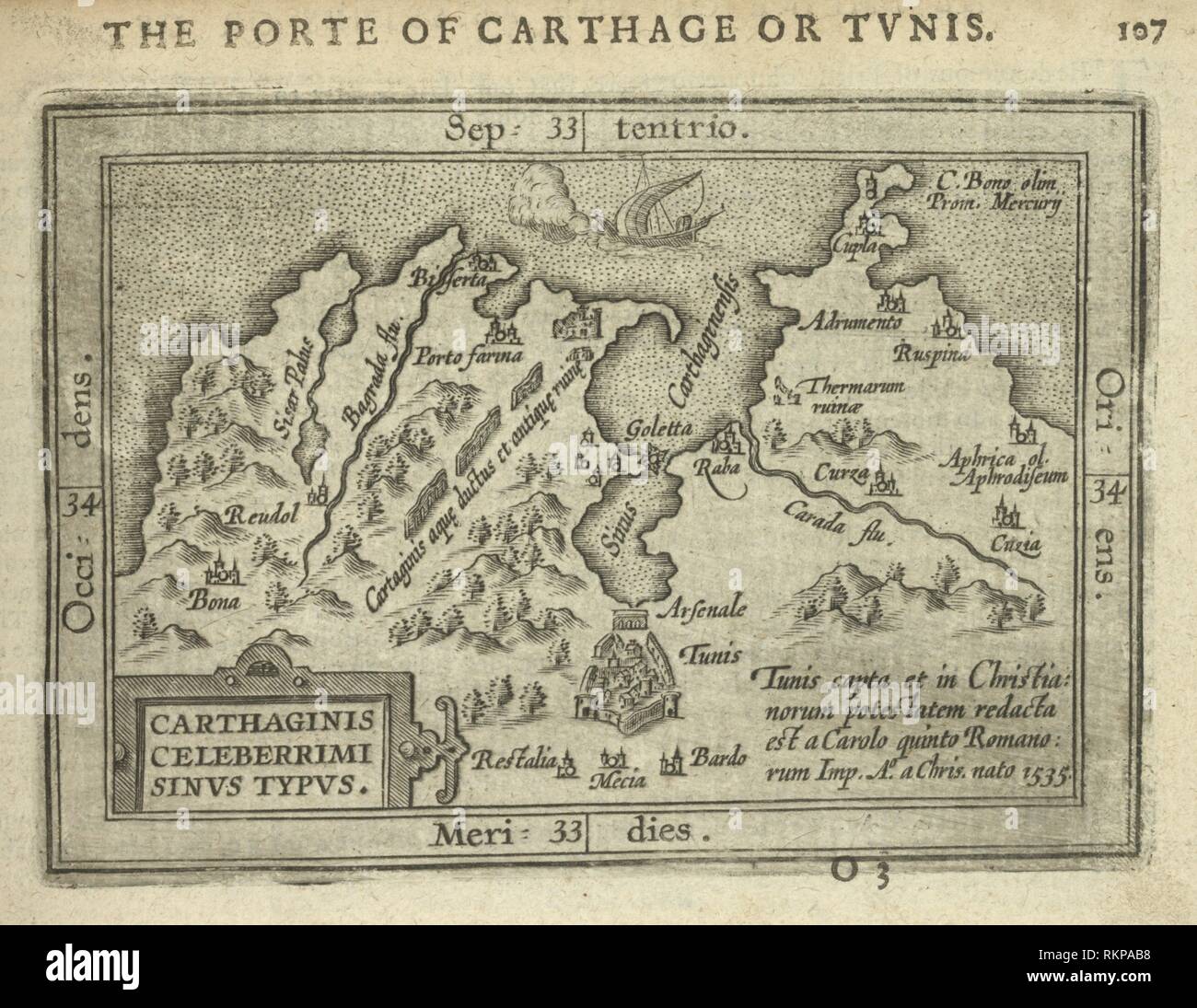 Carthage historic map hi-res stock photography and images - Alamy