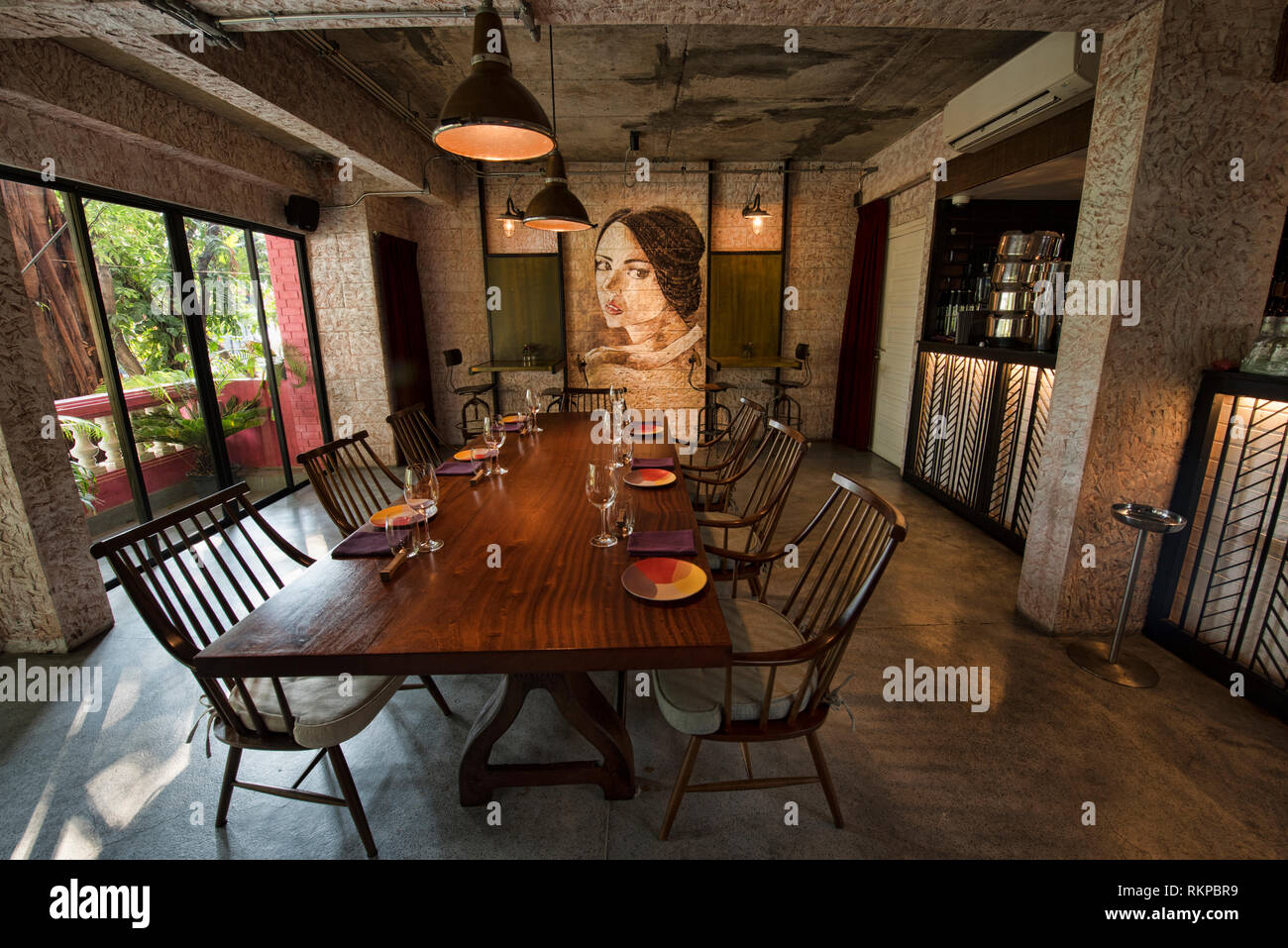 The interior of Gaa restaurant in Bangkok, Thailand Stock Photo - Alamy