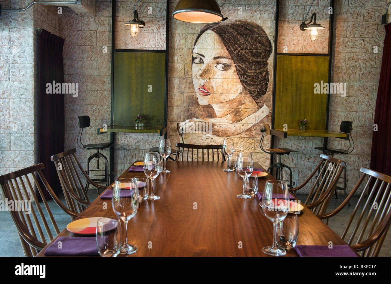 The interior of Gaa restaurant in Bangkok, Thailand Stock Photo - Alamy