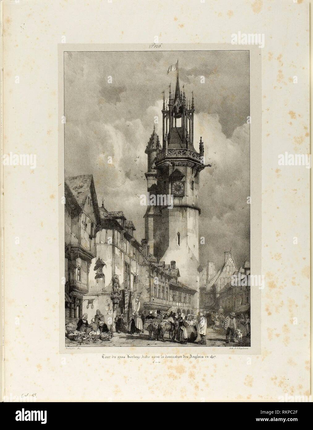 Tour du Gros Horloge - Richard Parkes Bonington English, 1802-1828 ...