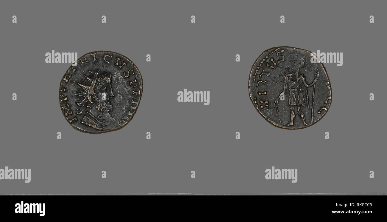 Coin Portraying Emperor Tetricus I - AD 268 - Roman - Artist: Ancient ...