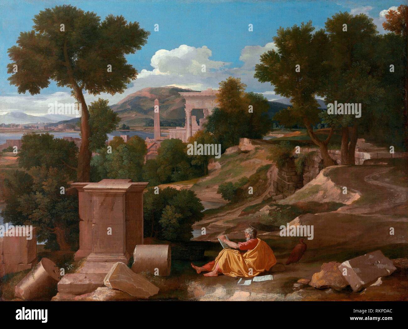 Poussin nicolas landscape st john hi-res stock photography and images ...
