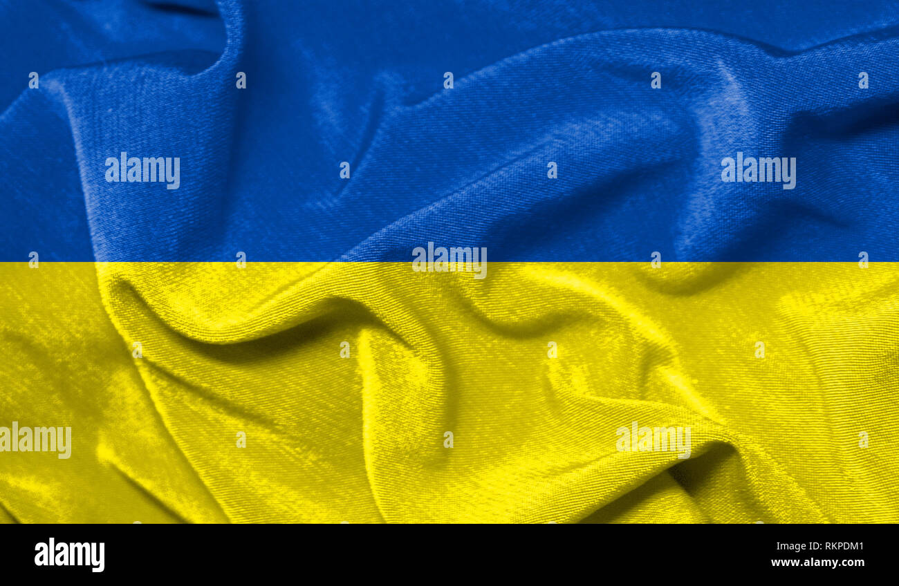 Realistic flag of on the wavy surface of fabric Stock Photo - Alamy