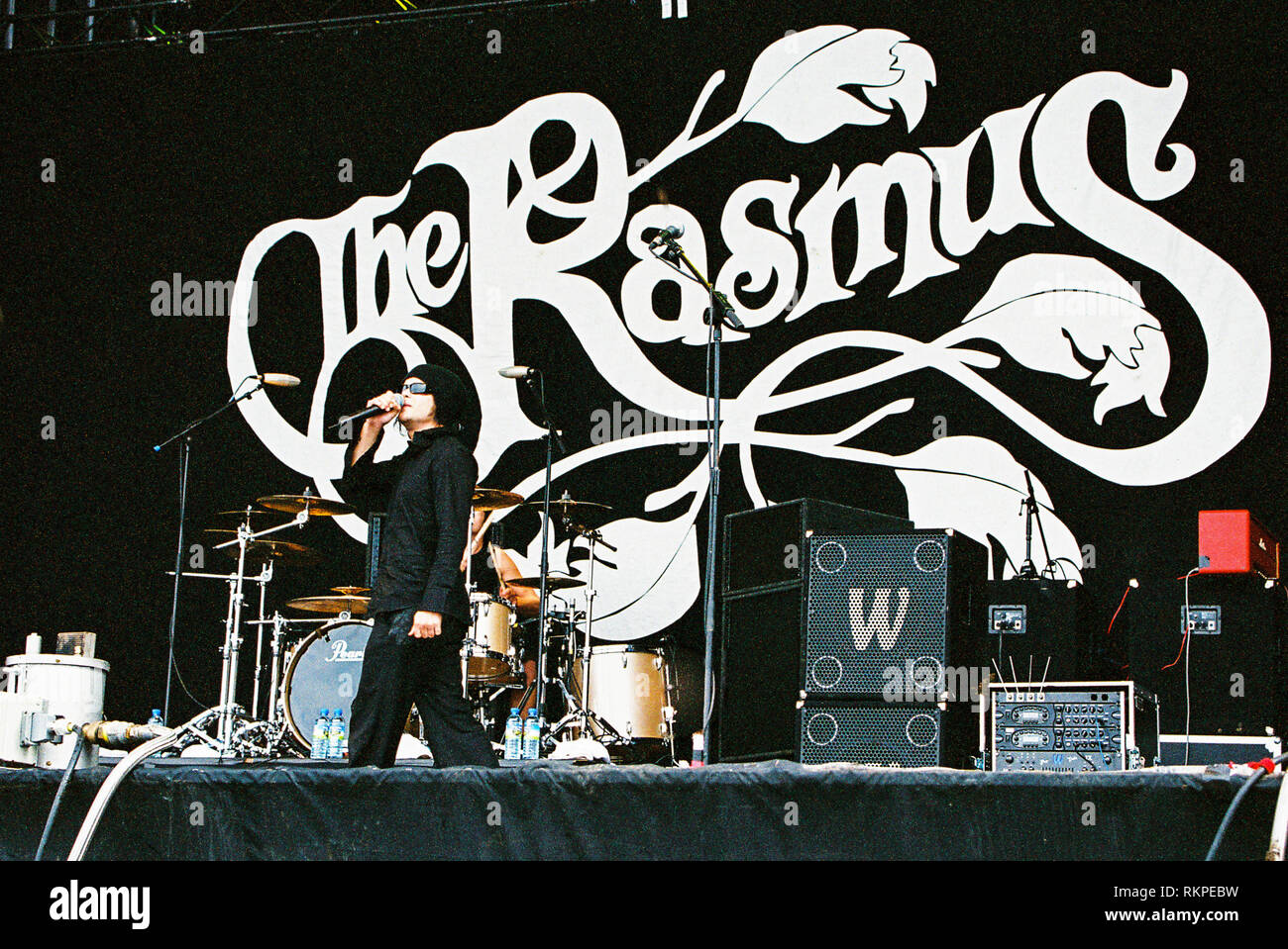 Finish band The Rasmus performing at the Reading Festival 2004. Reading ...