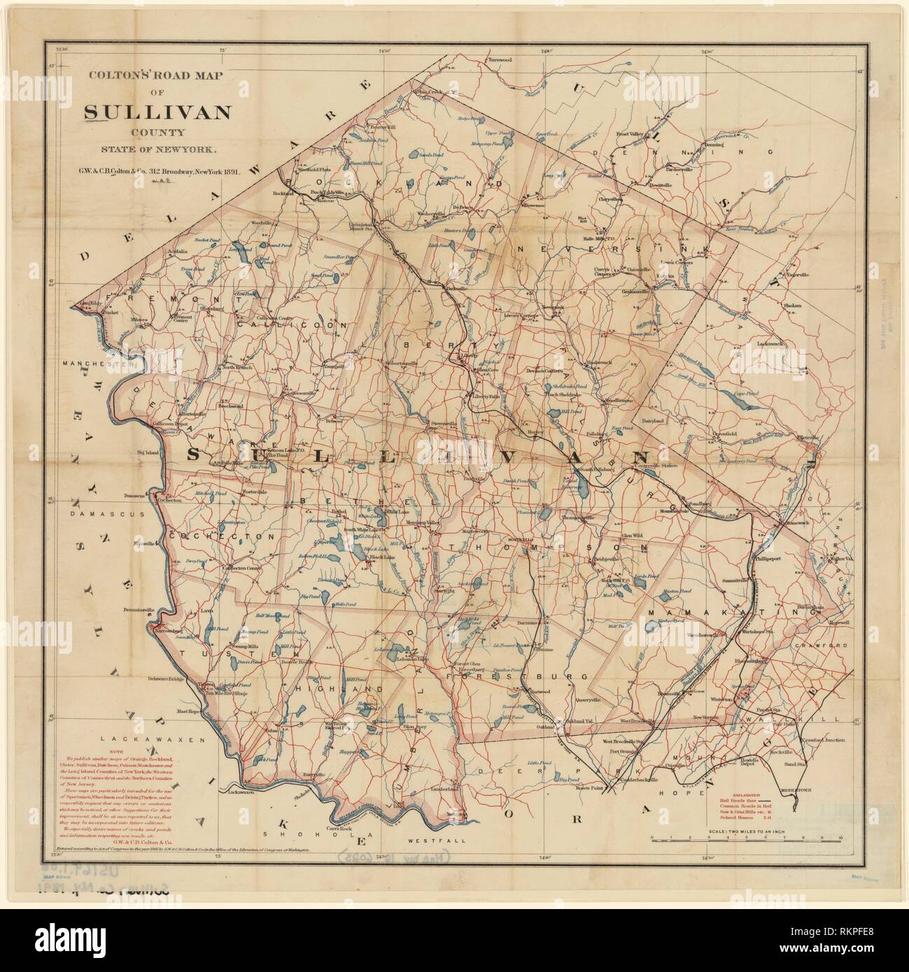 Map of sullivan hi-res stock photography and images - Alamy