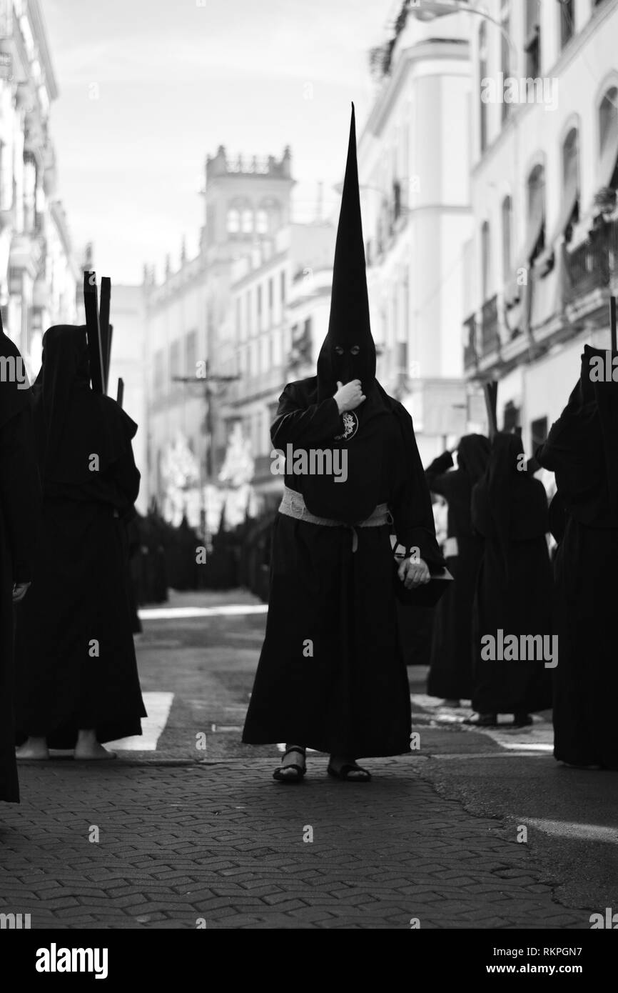 The great processions of Catholic penitents, during religious holidays ...