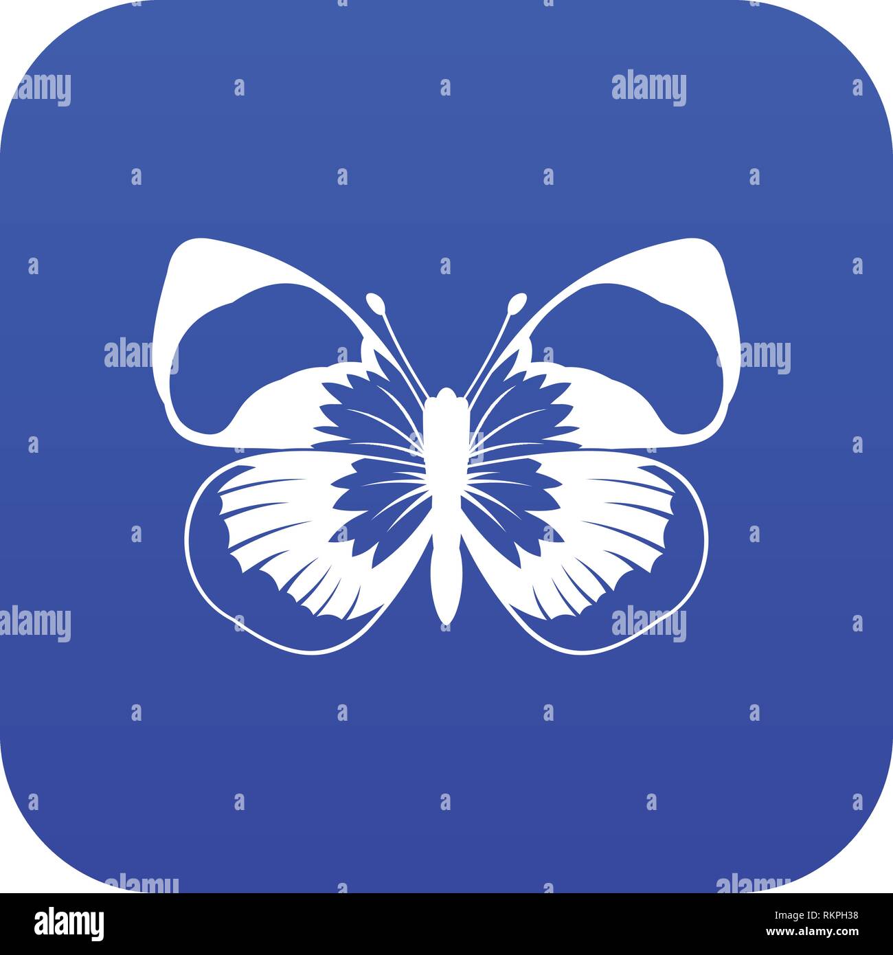 Butterfly icon digital blue Stock Vector Image & Art - Alamy