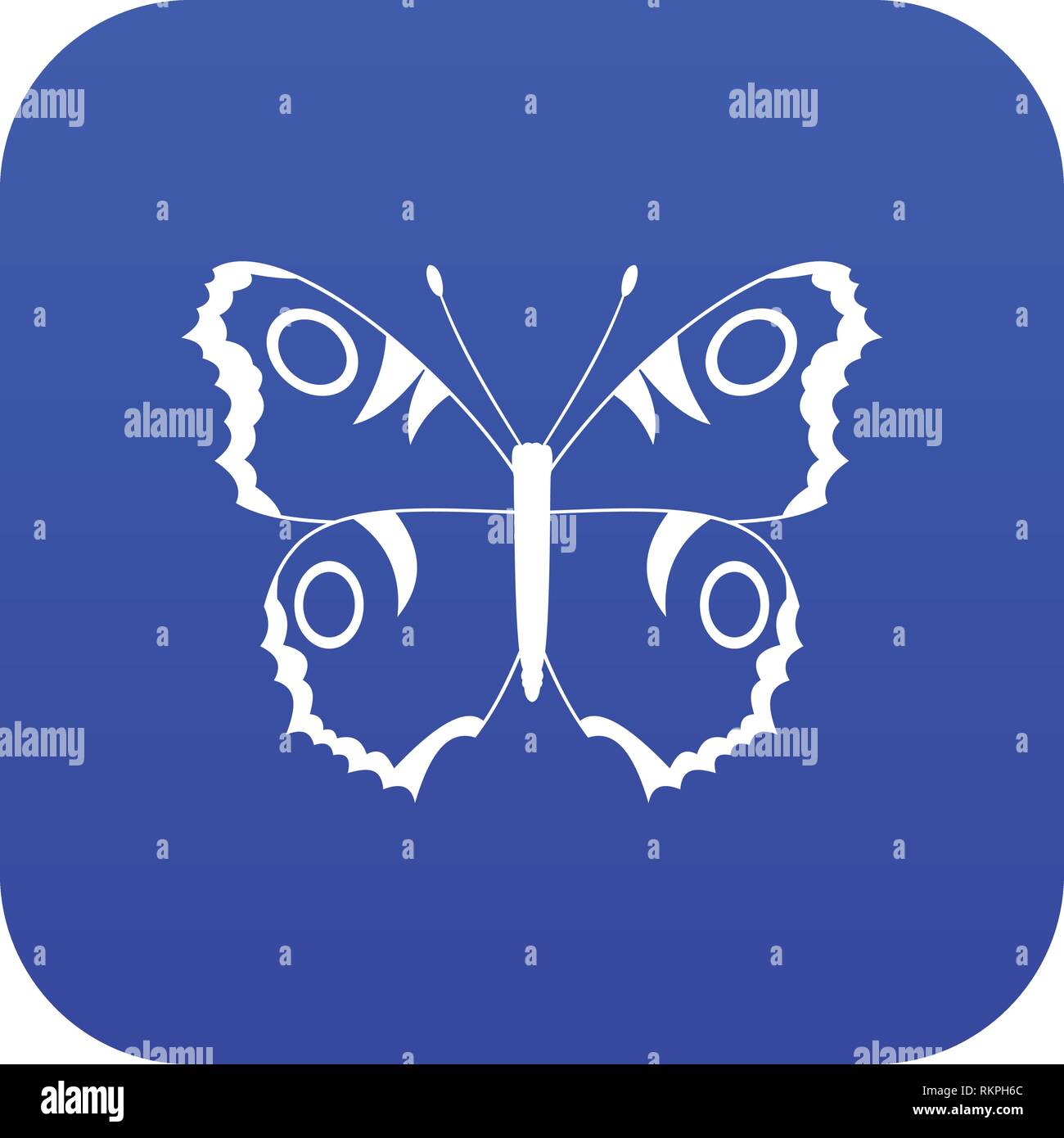 Butterfly icon digital blue Stock Vector Image & Art - Alamy