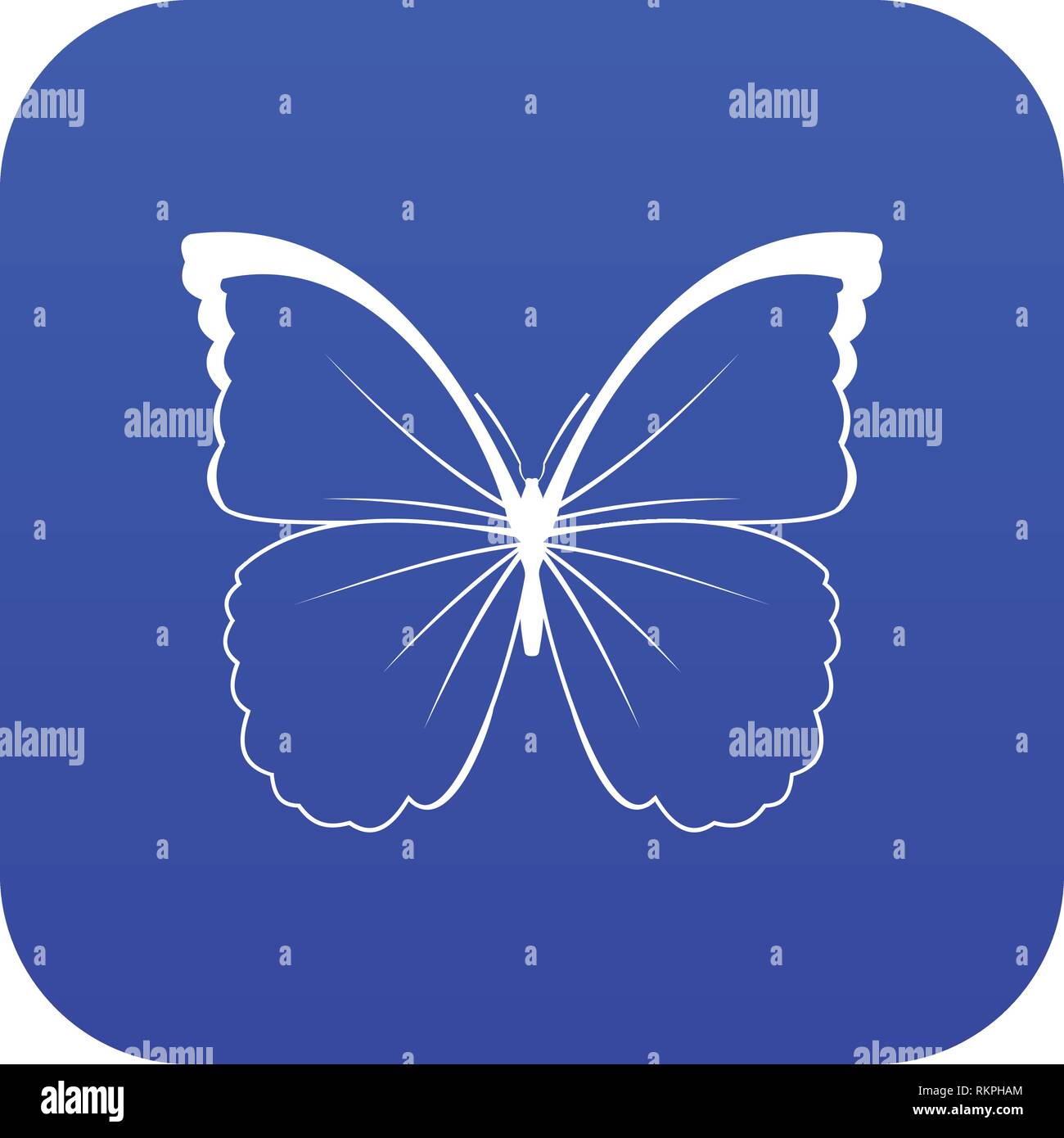 Butterfly icon digital blue Stock Vector Image & Art - Alamy