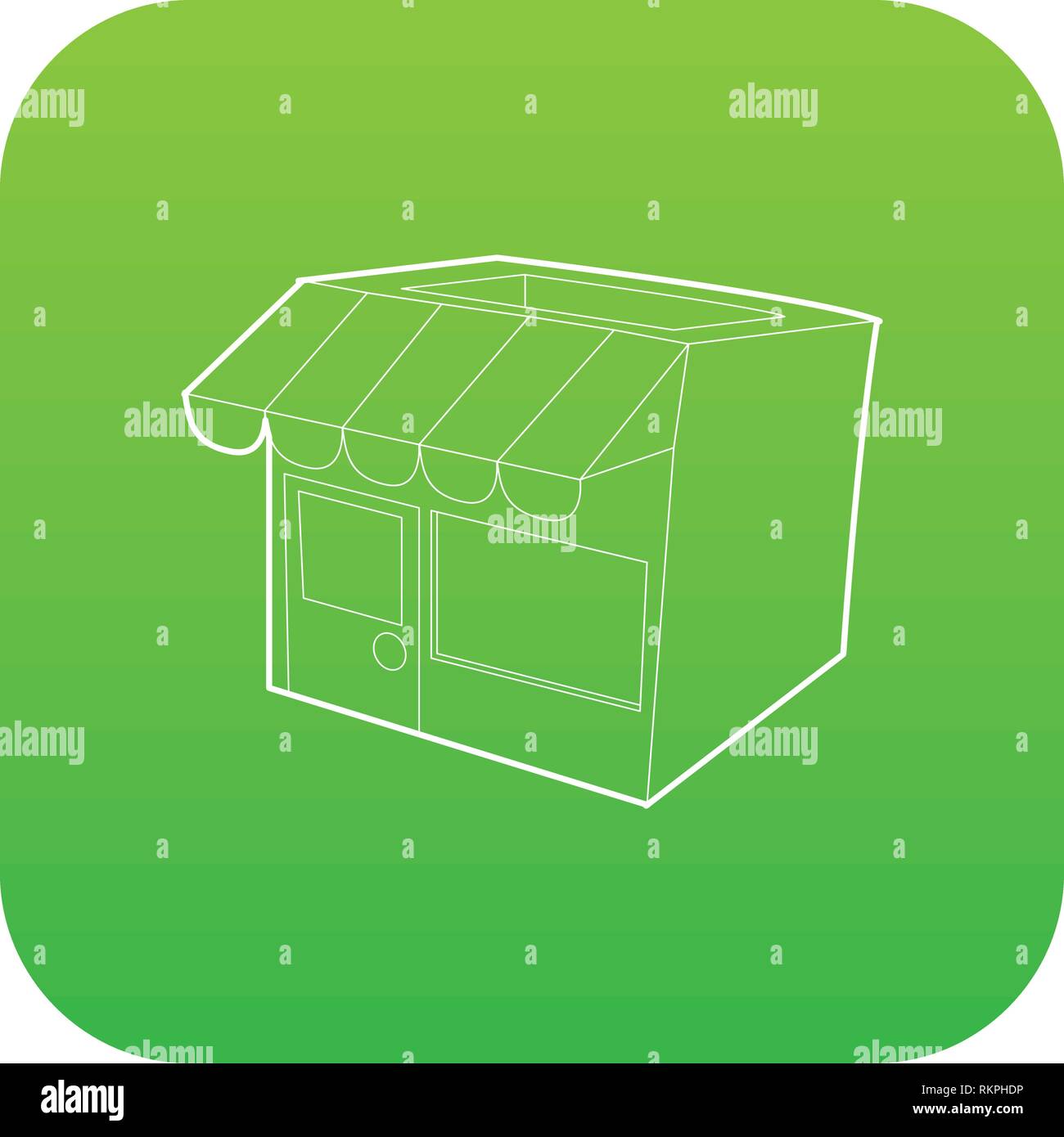 Store icon green vector Stock Vector Image & Art - Alamy