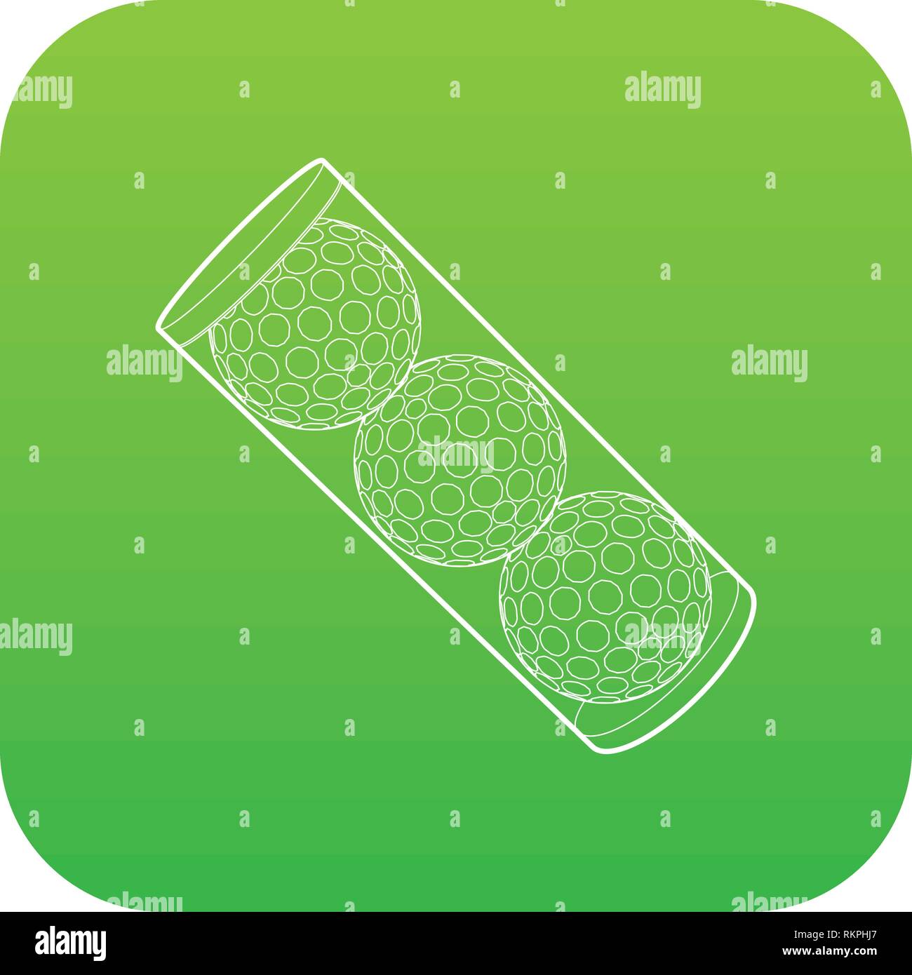 Golf balls icon green vector Stock Vector Image & Art - Alamy