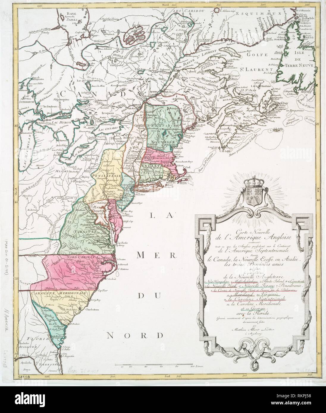 Map of canada 1776 hi-res stock photography and images - Alamy
