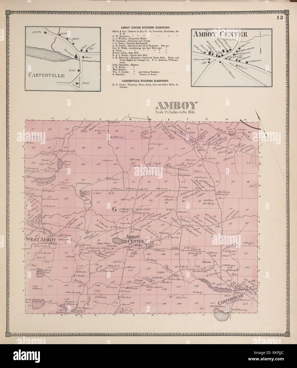 Map of amboy hi-res stock photography and images - Alamy