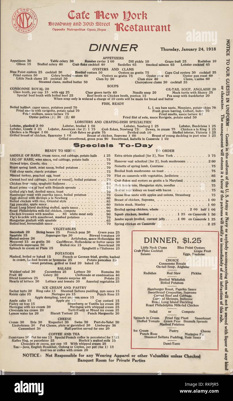 Frank Restaurant New York High Resolution Stock Photography and Images ...