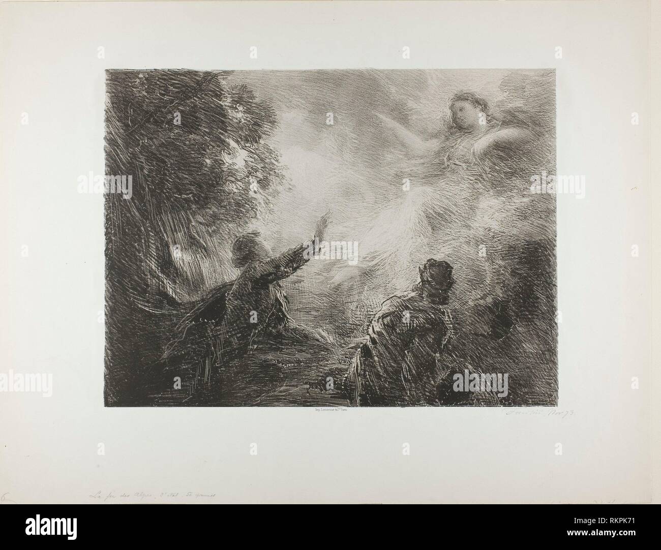 The Fairy of the Alps, first plate - 1873 - Henri Fantin-Latour French ...