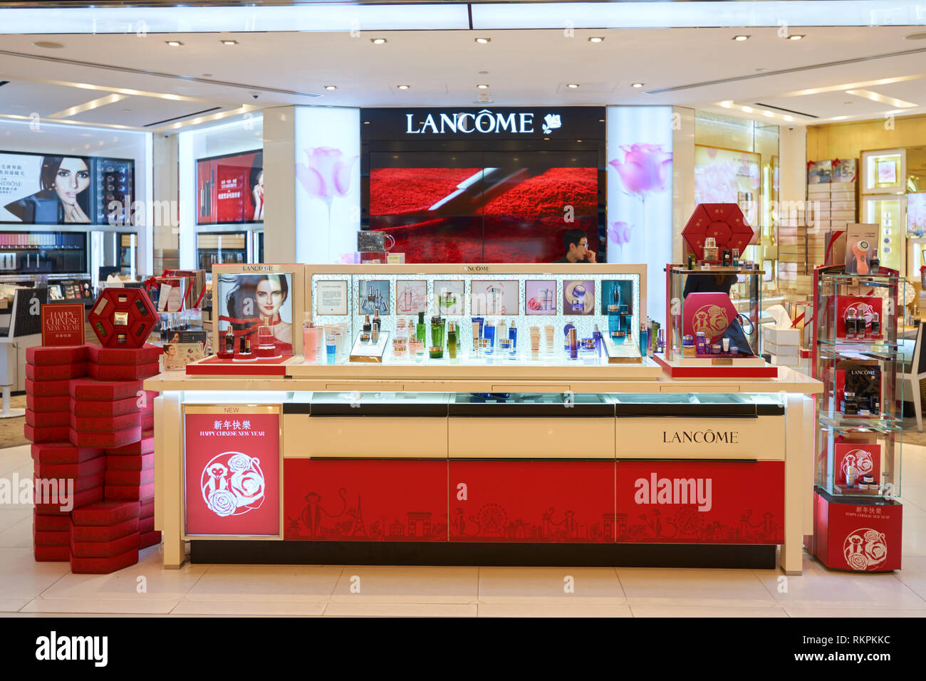 HONG KONG - CIRCA JANUARY, 2016: a cosmetics store in Hong Kong ...
