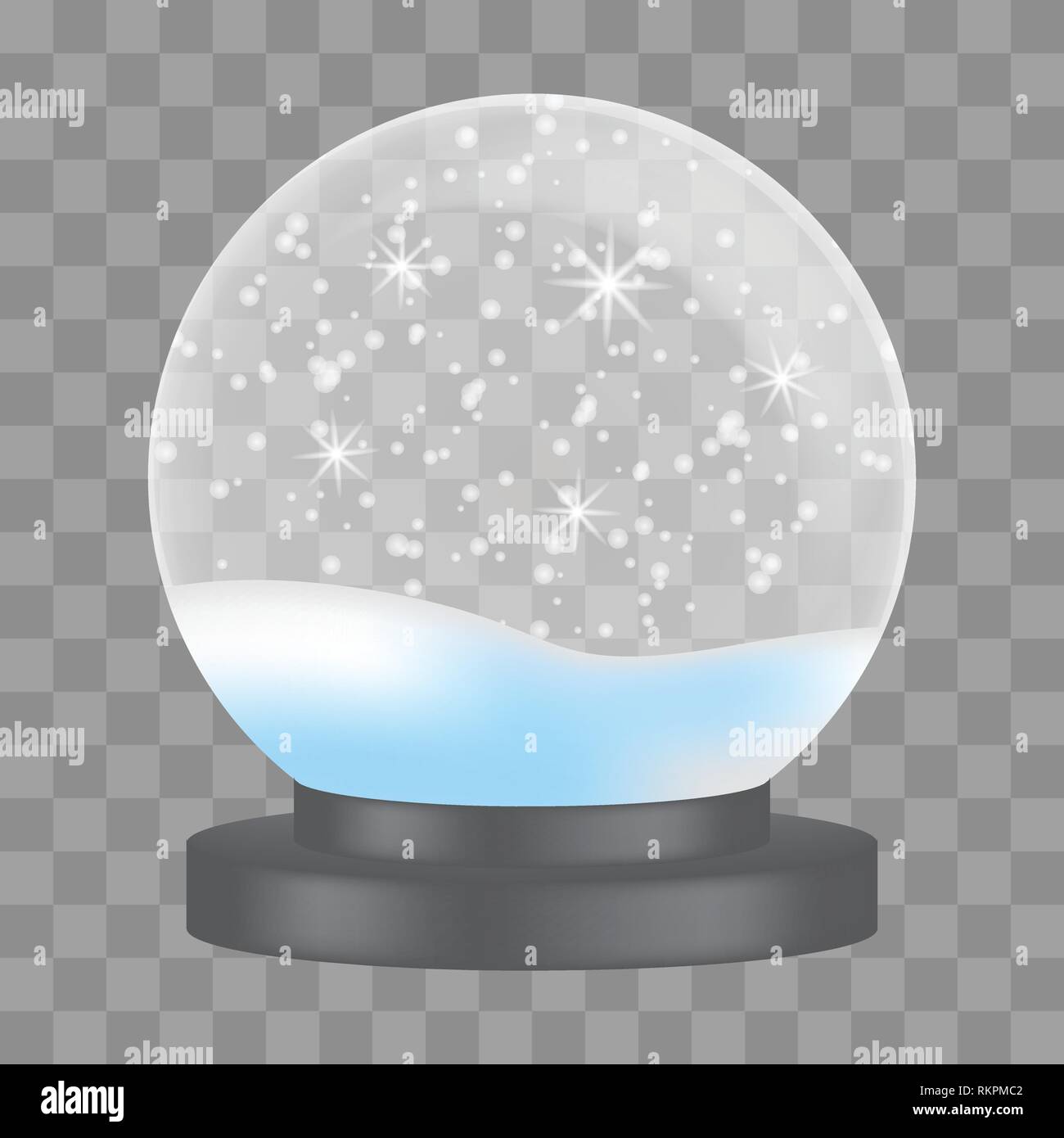 Xmas snowglobe icon, realistic style Stock Vector Image & Art - Alamy