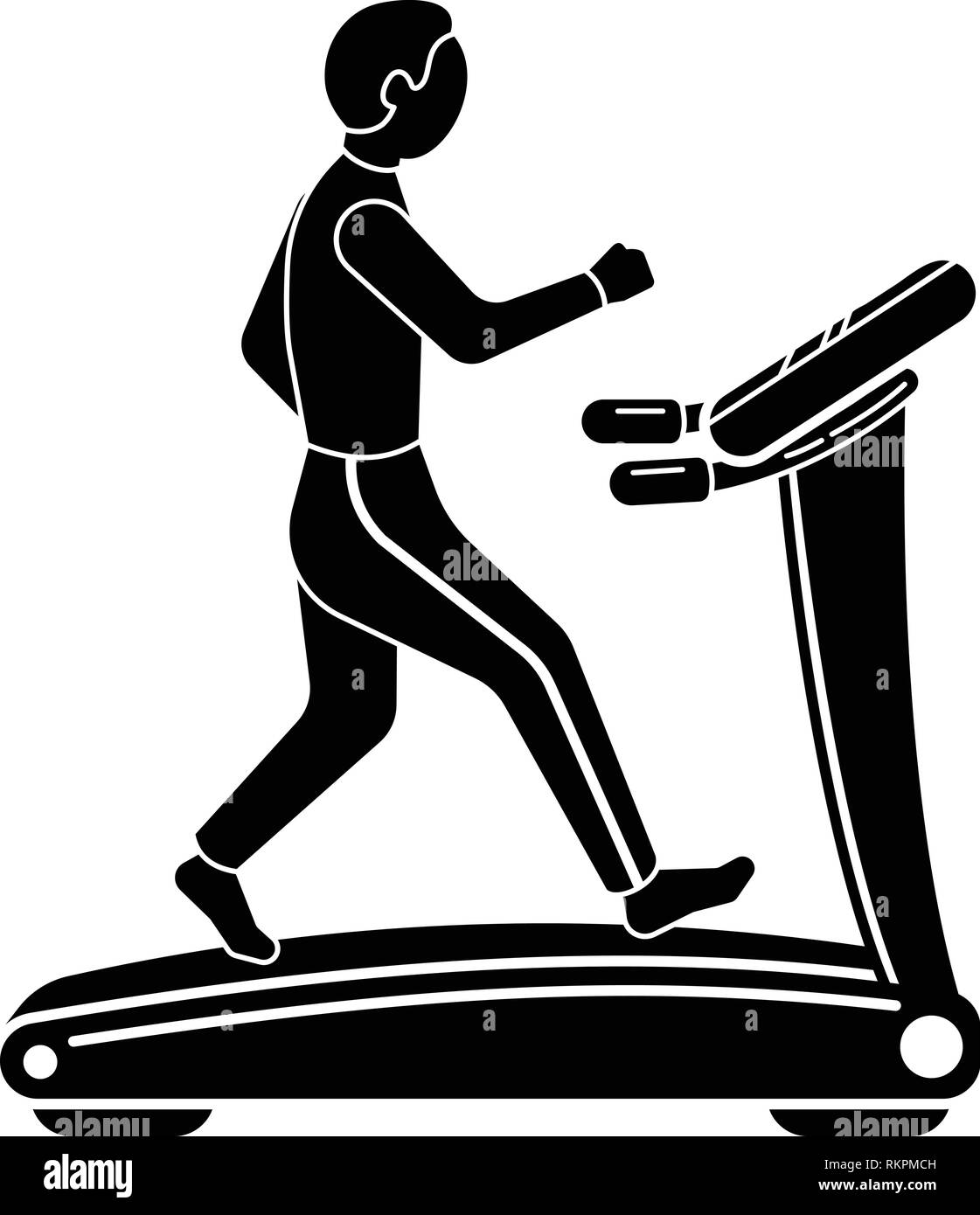 Treadmill simulator Stock Vector Images - Alamy