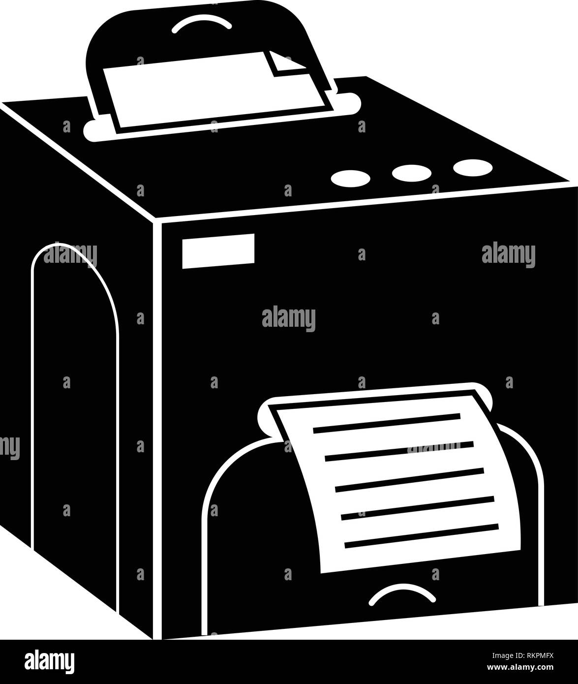 Square printer icon, simple style Stock Vector Image & Art - Alamy