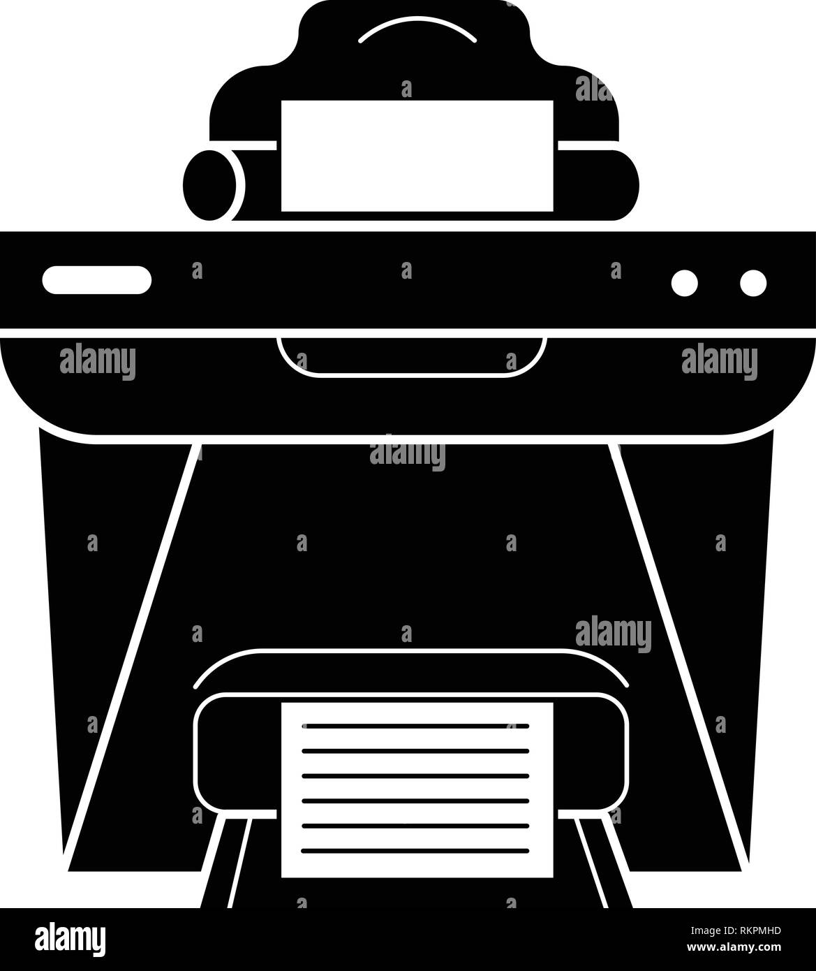 Printer front view icon, simple style Stock Vector Image & Art - Alamy