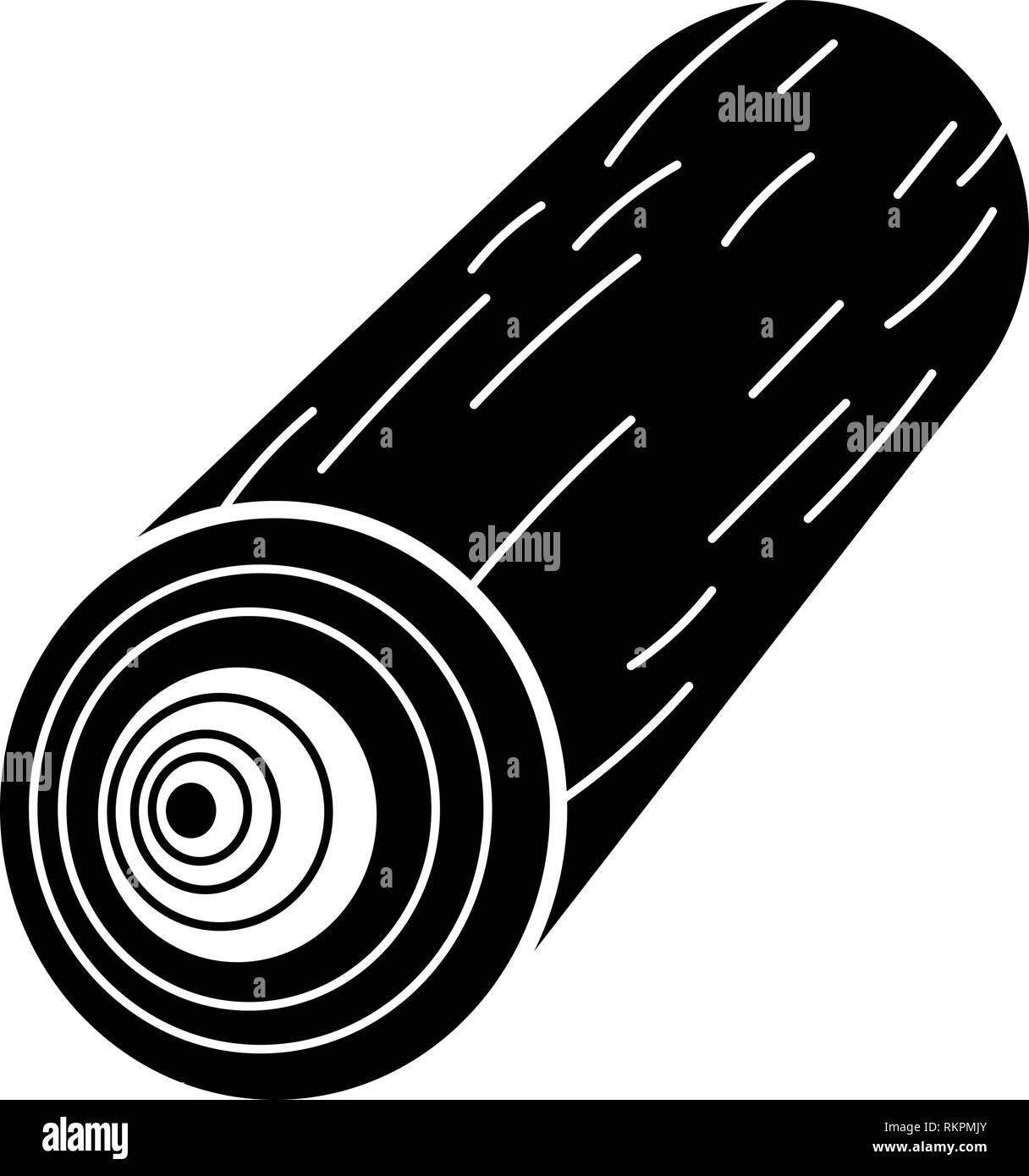 Log icon, simple style Stock Vector Image & Art - Alamy