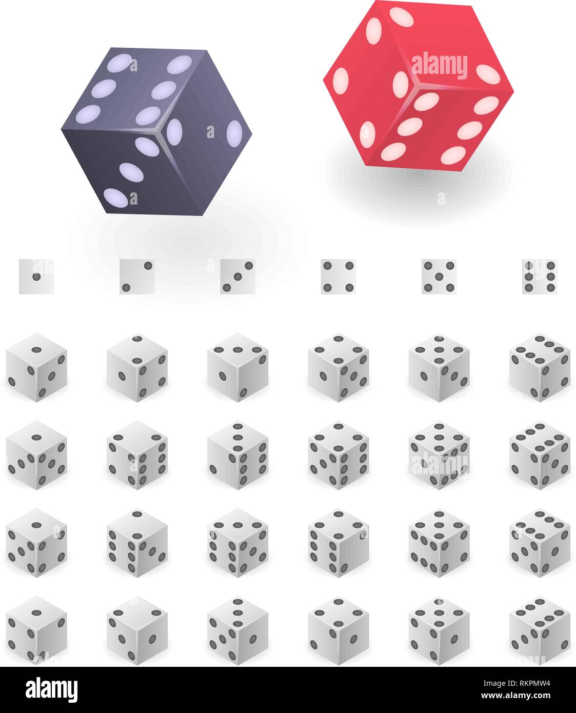 Role play game dice Stock Vector Images - Alamy
