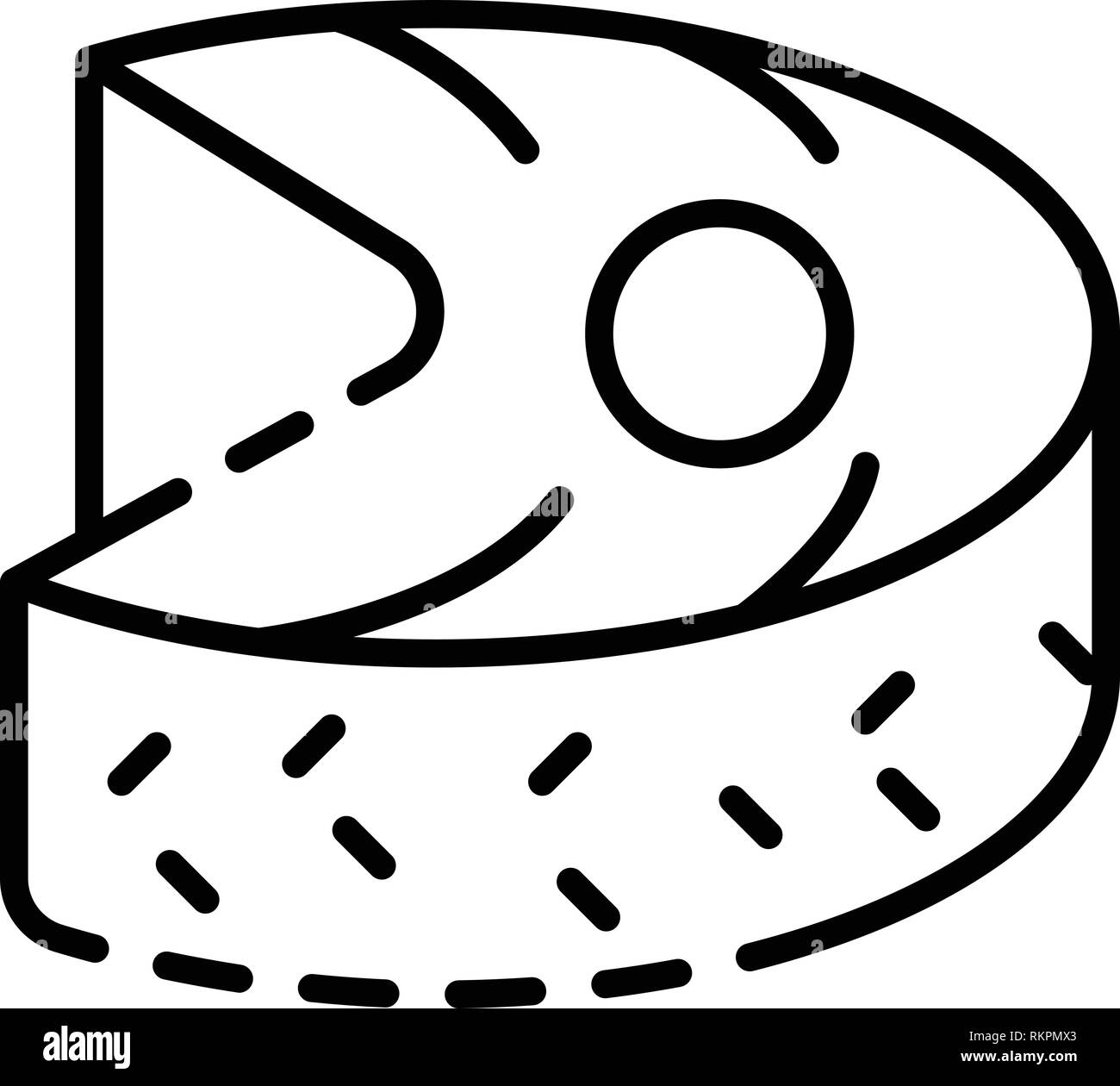 Tuna fish piece icon, outline style Stock Vector Image & Art - Alamy