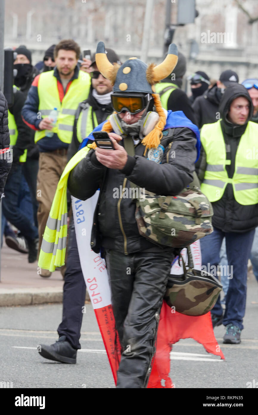 Violences mark the 13th day of Yellow Jackets mobilization, Lyon ...