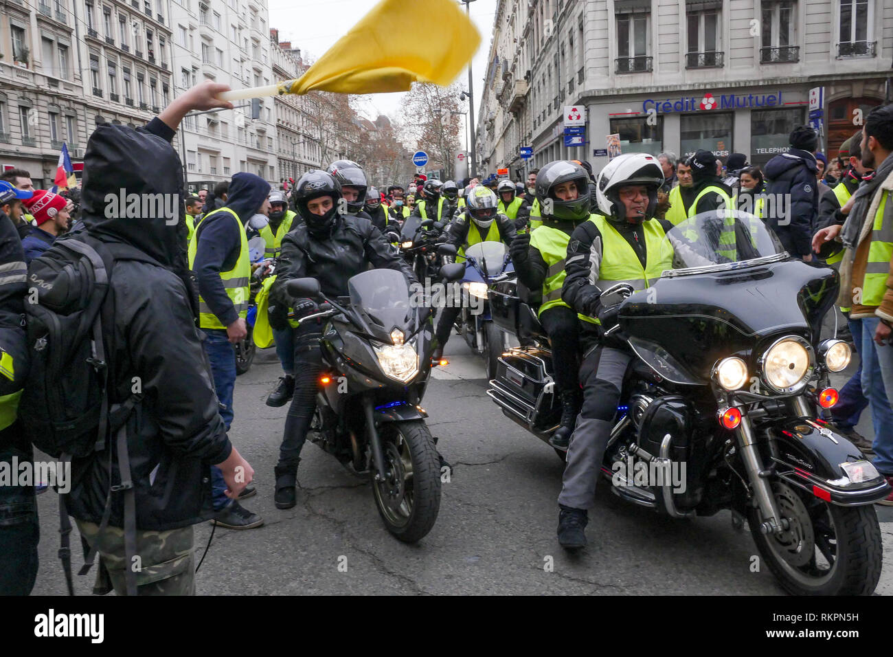 Violences mark the 13th day of Yellow Jackets mobilization, Lyon ...