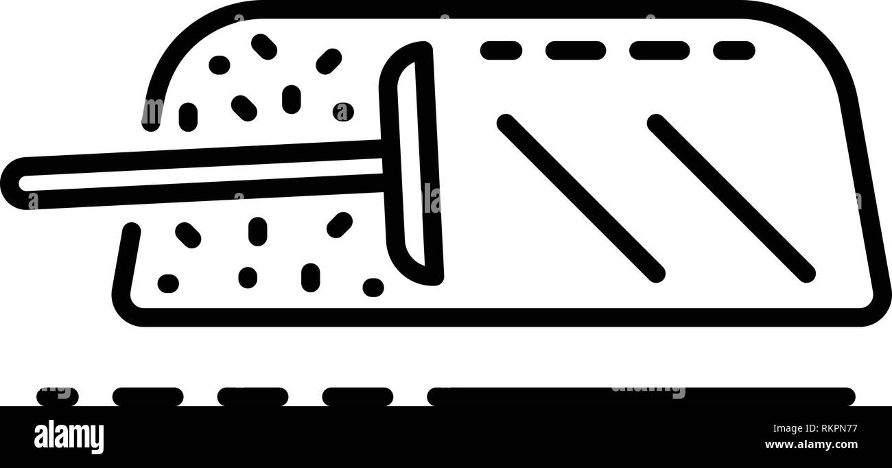 Glass cleaning brush car Stock Vector Images - Alamy