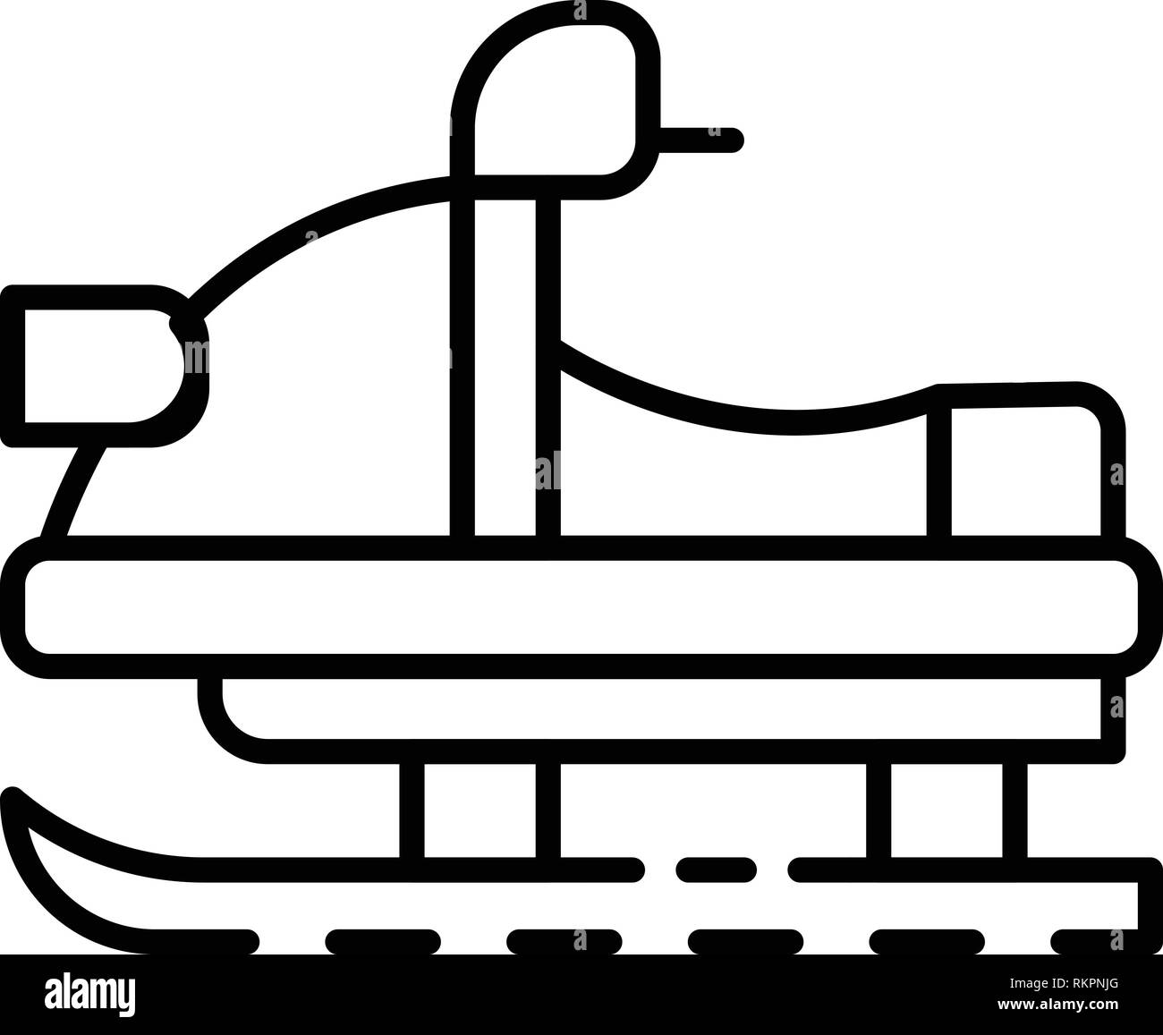 Snowmobile icon, outline style Stock Vector Image & Art - Alamy