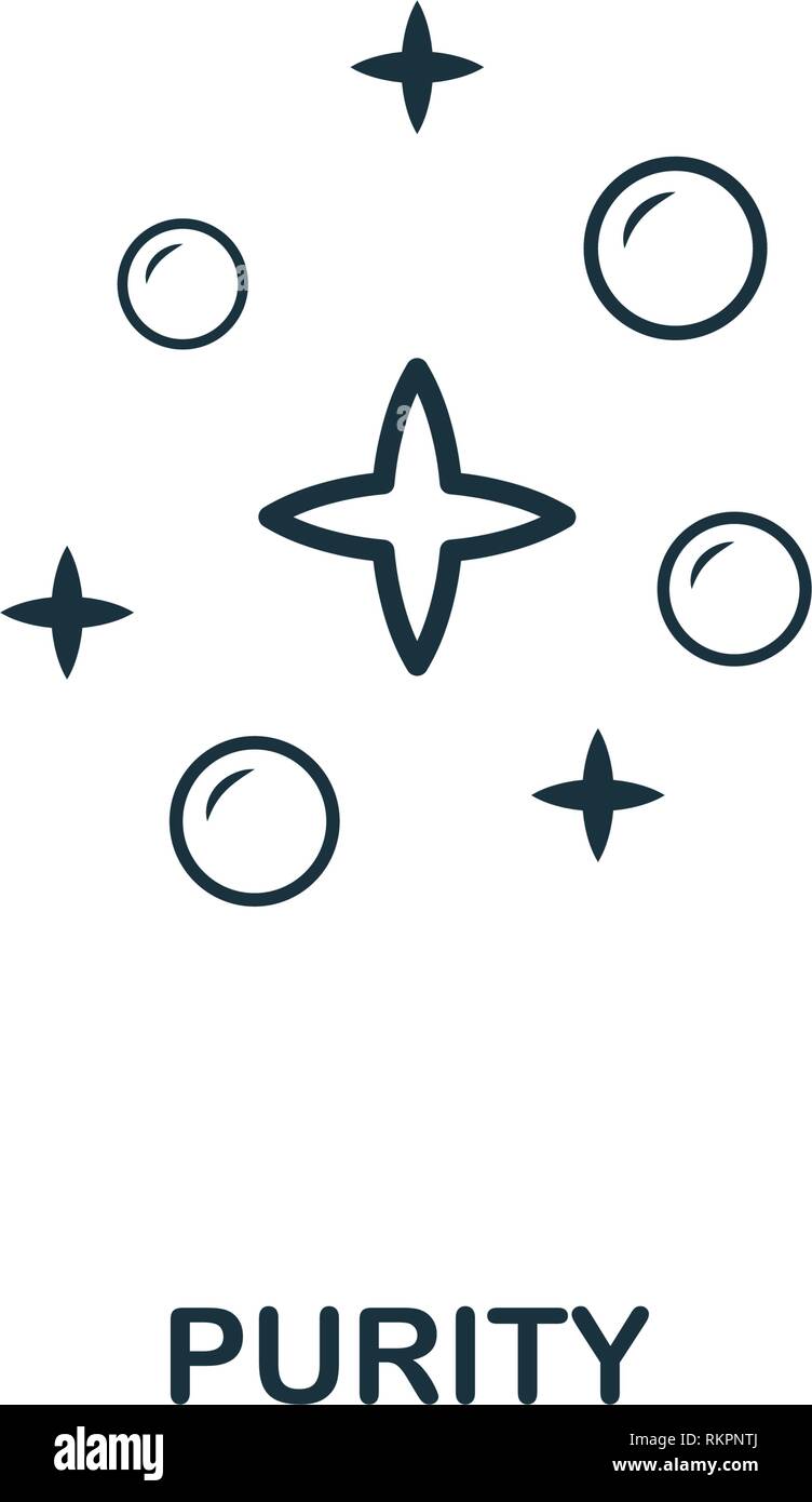 Purity icon. Premium style design from hygiene icons collection. Pixel ...