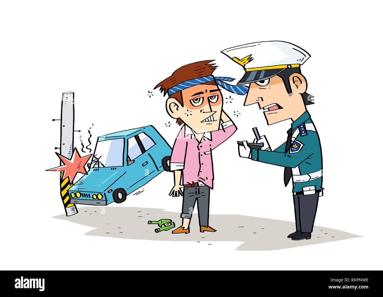 Cartoon of various incidents and accidents around us vector ...