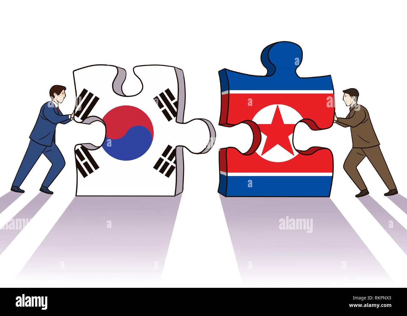 Diplomacy and trade War, international trade concept vector ...