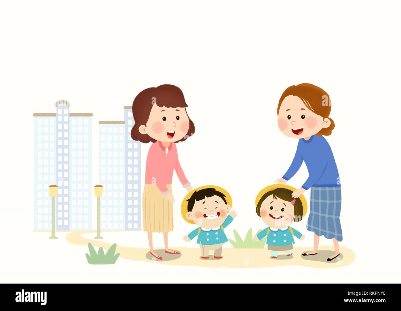 Kids daily life Cut Out Stock Images & Pictures - Alamy