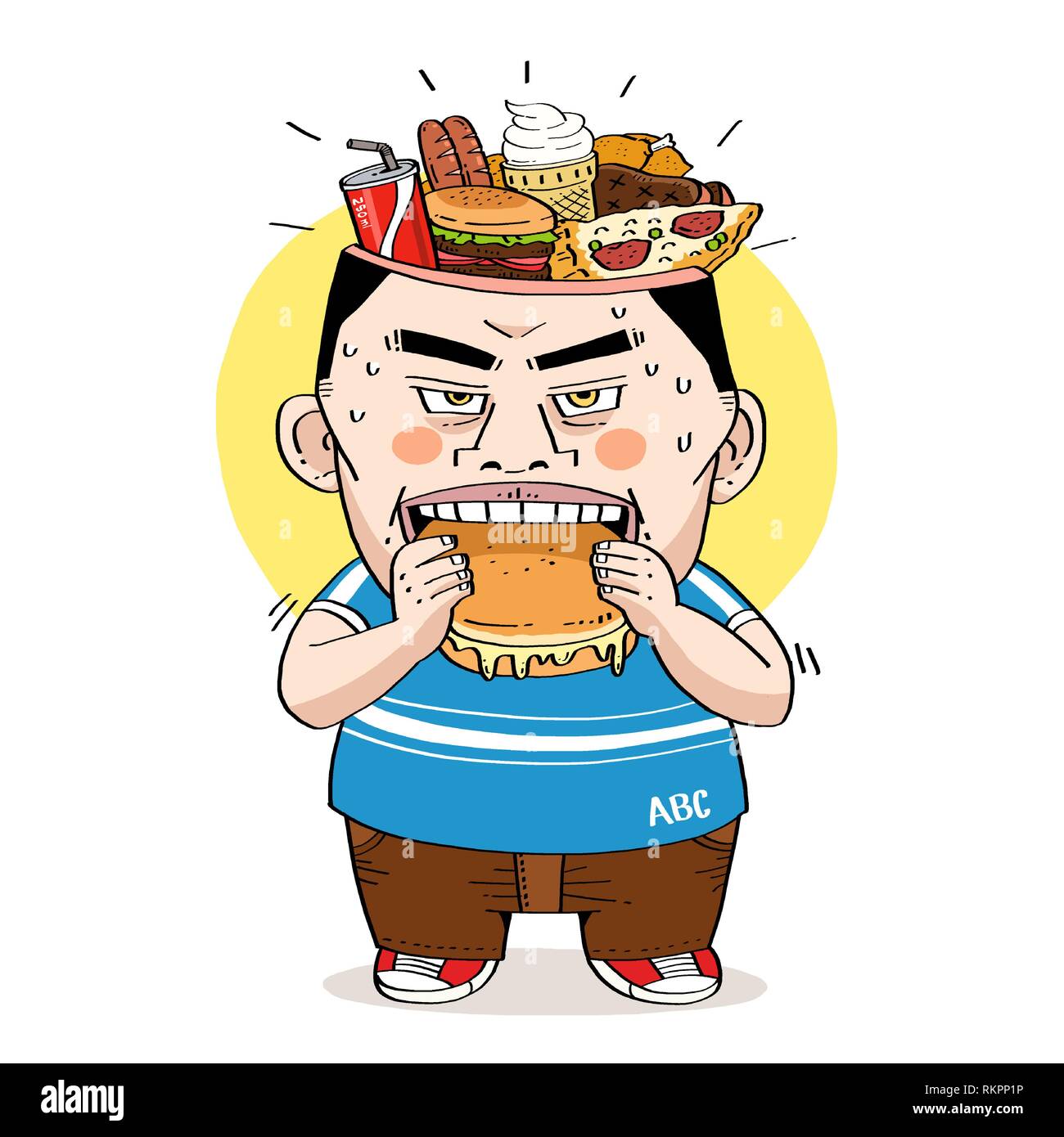 Illness and disease - related health problems, concept cartoon vector ...