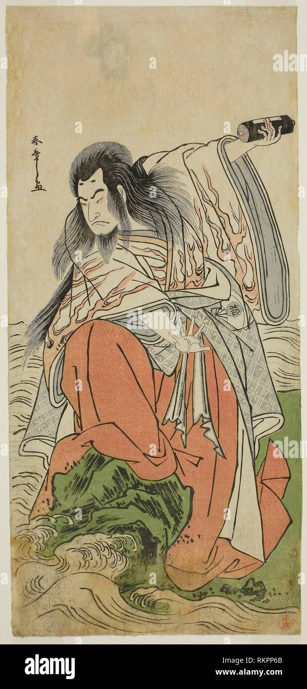 The Actor Onoe Matsusuke I as Retired Emperor Sutoku in the Play Kitekaeru Nishiki no Wakayaka ...