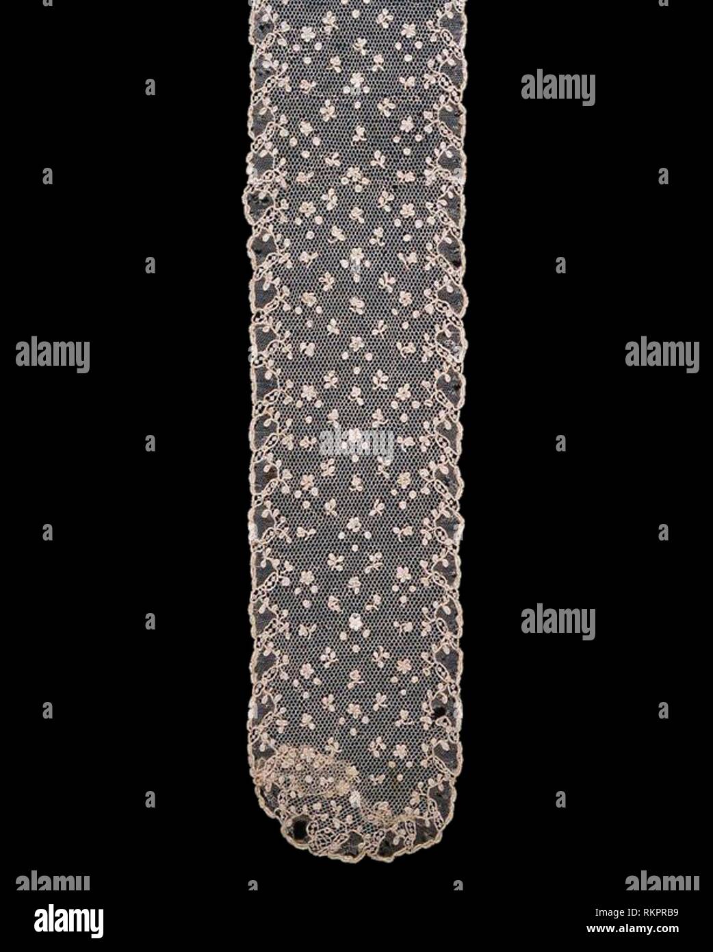 Linen needle lace of a type known as hi-res stock photography and ...