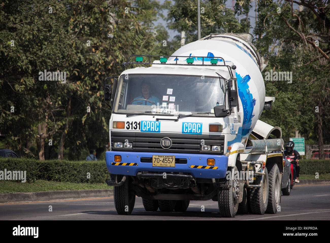 Chiangmai, Thailand - January 22 2019: Concrete truck of CPAC Concrete ...
