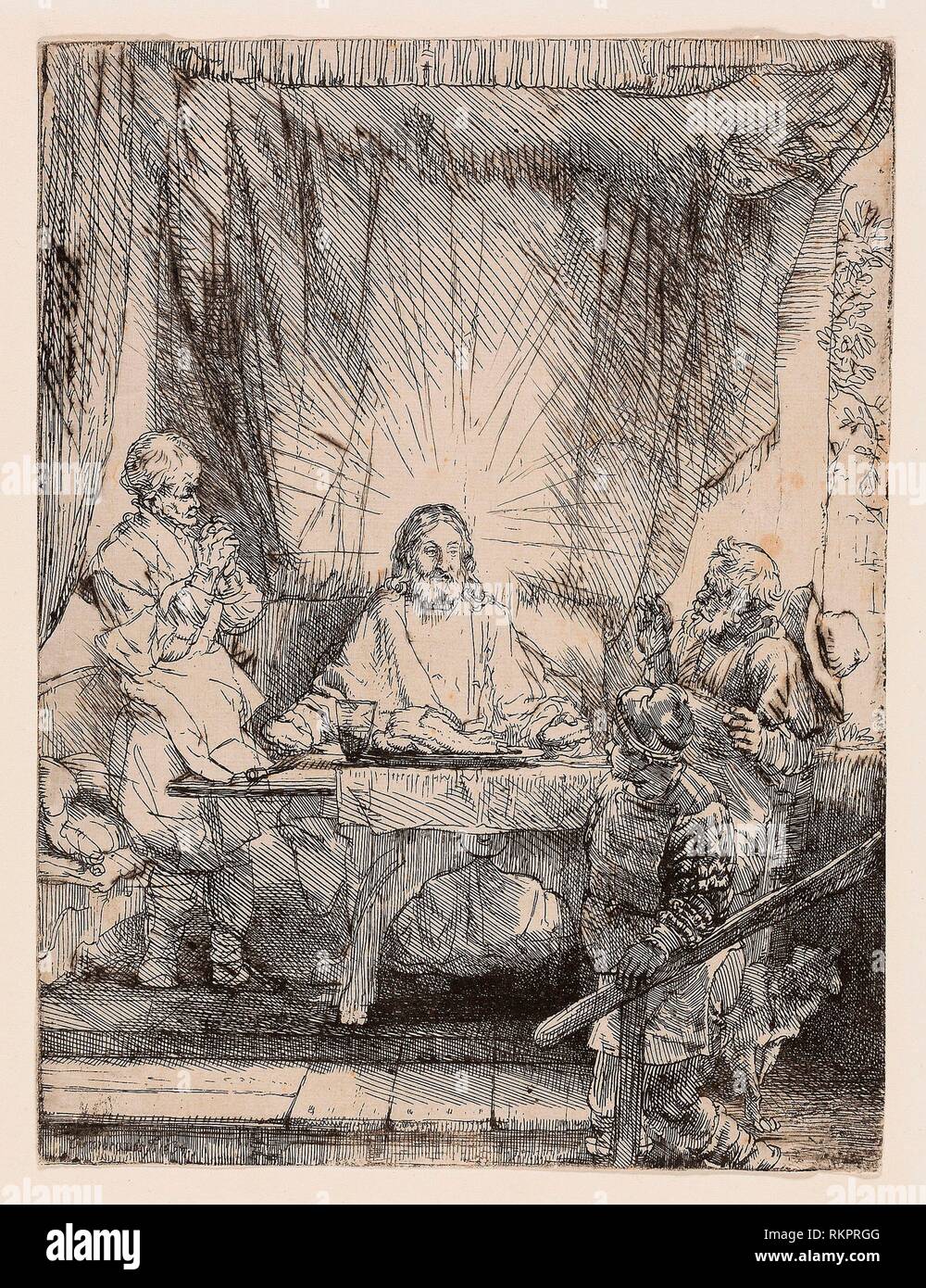 Rembrandt van rijn christ emmaus hi-res stock photography and images ...