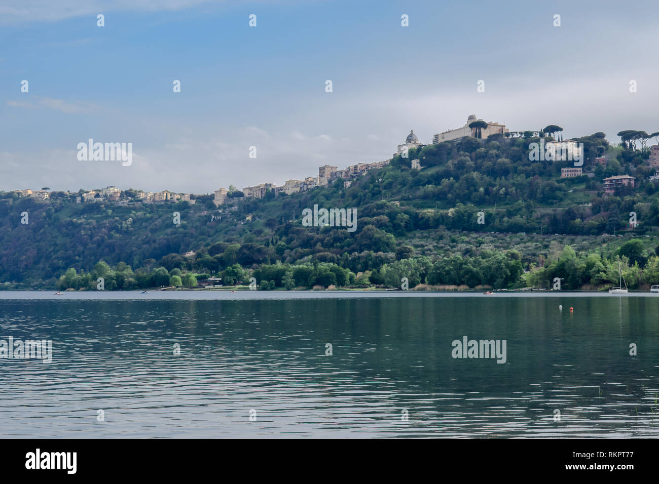 The Lake Albano in the Alban Hills of Lazio, Italy Stock Photo - Alamy