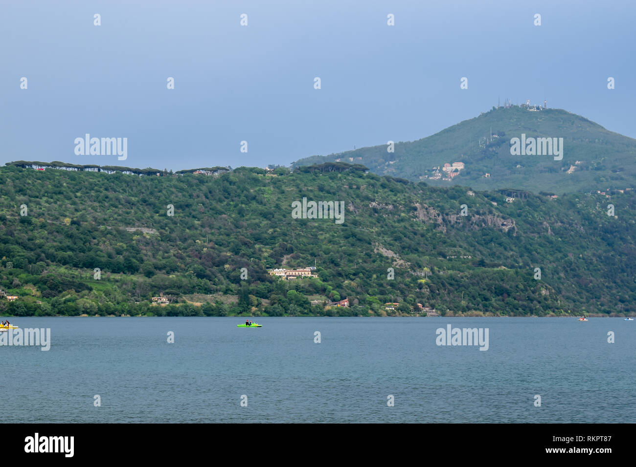 The Lake Albano in the Alban Hills of Lazio, Italy Stock Photo - Alamy