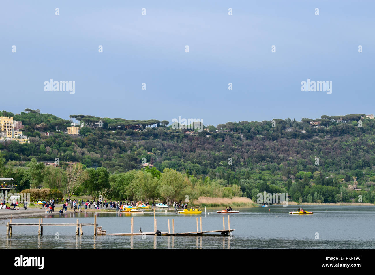 The Lake Albano in the Alban Hills of Lazio, Italy Stock Photo - Alamy