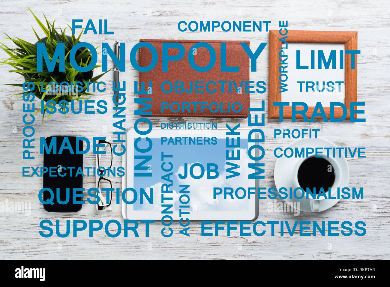 Modern workplace concept Stock Photo - Alamy