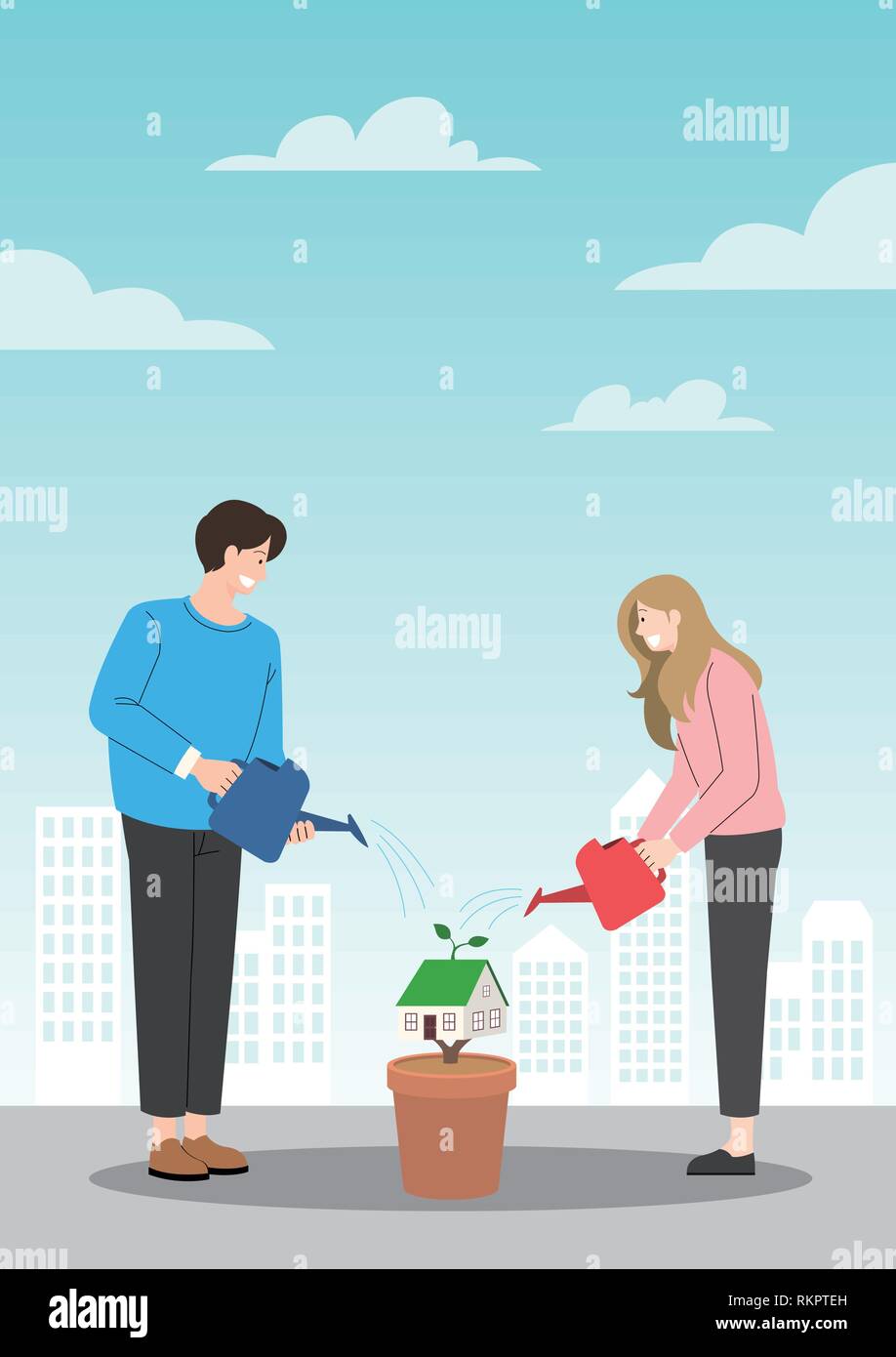 Real life husband and wife Stock Vector Images - Alamy