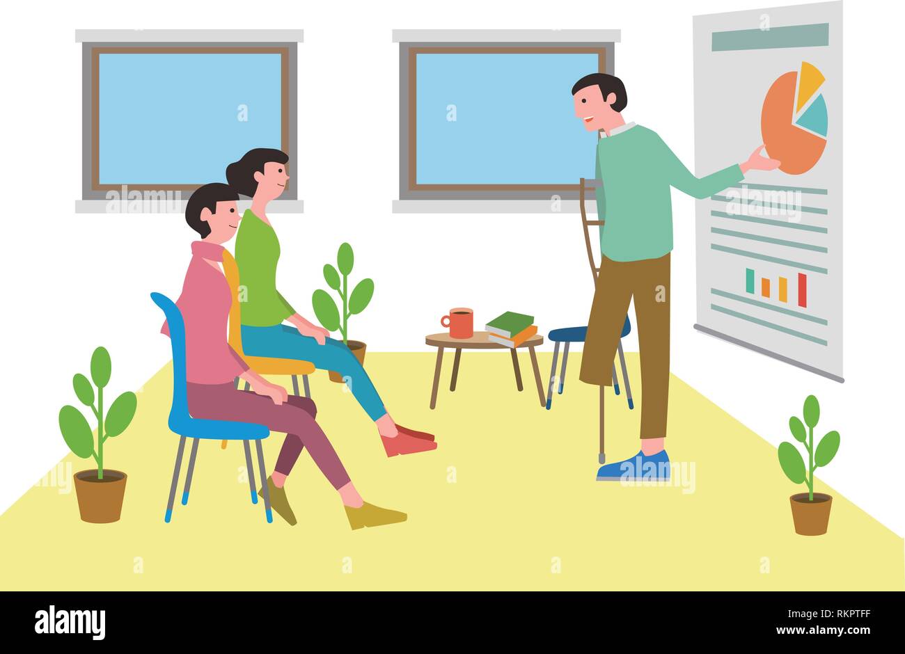 Vector - Social welfare, illustration for welfare for the handicapped ...